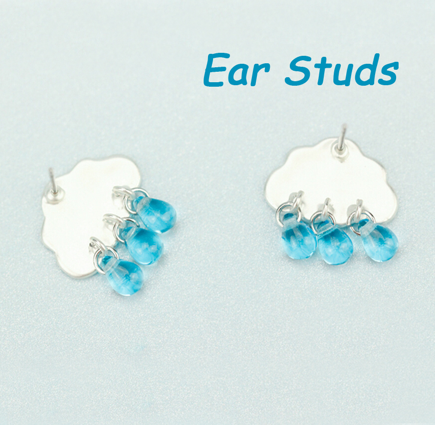 Cute Clouds And Rain Earrings on Luulla